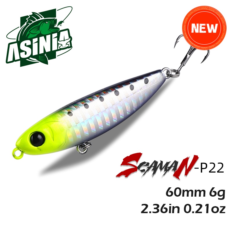 Bearking & ASINIA 60mm 6g Nova Isca De Pesca topwater Micro Popper ...