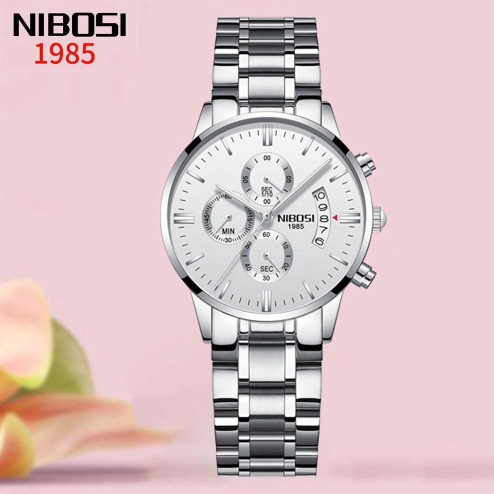 NIBOSI Novo Rel Gio De Luxo Feminino Marca Top Chronograph Rel Gio De Pulso De Quartzo Senhora ...