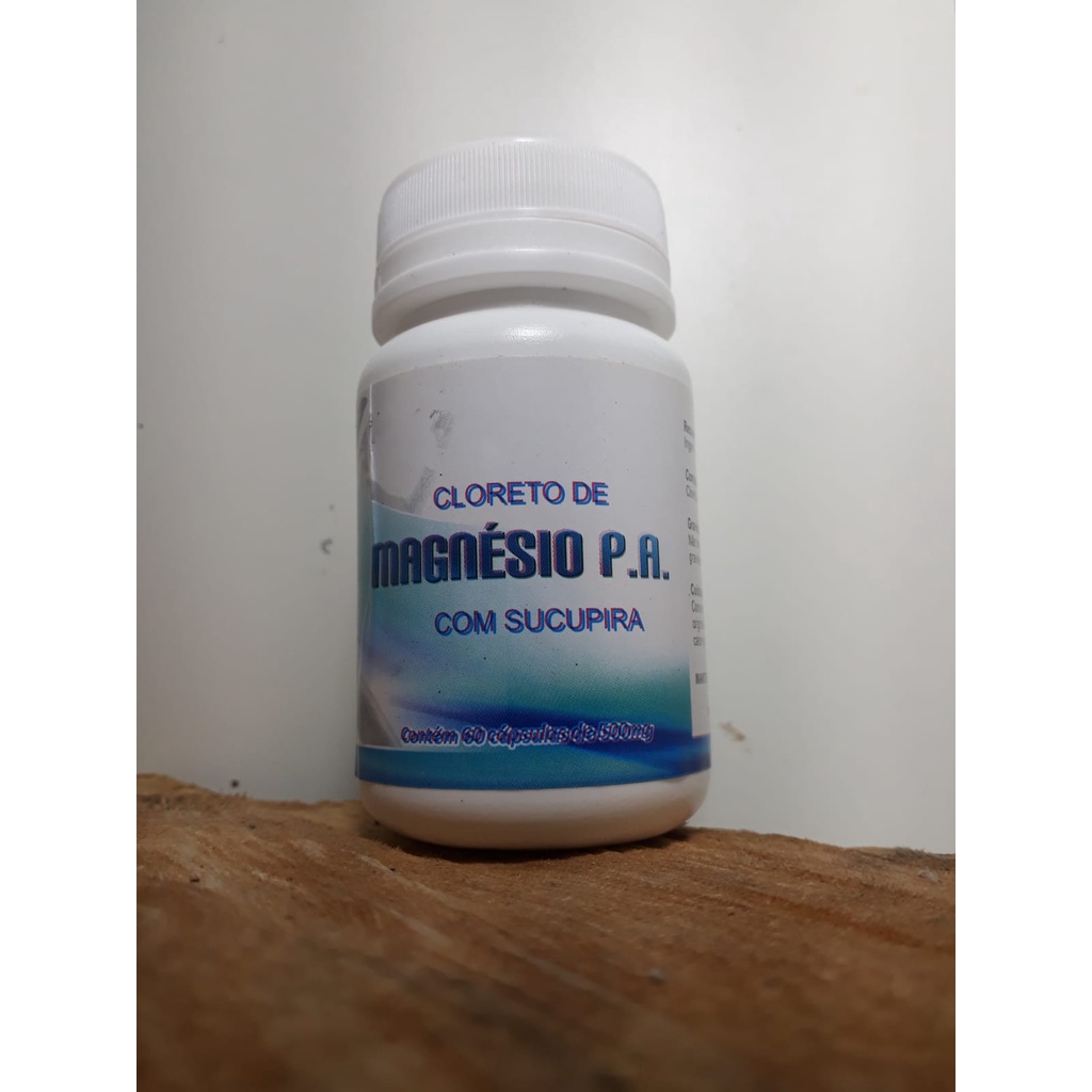 Cloreto De Magnesio Com Sucupira 60 Capsulas - 500mg | Shopee Brasil