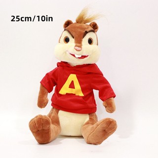 Sitting Alvin and The Chipmunks Red Alvin Simon Theodore Plush Toy ...