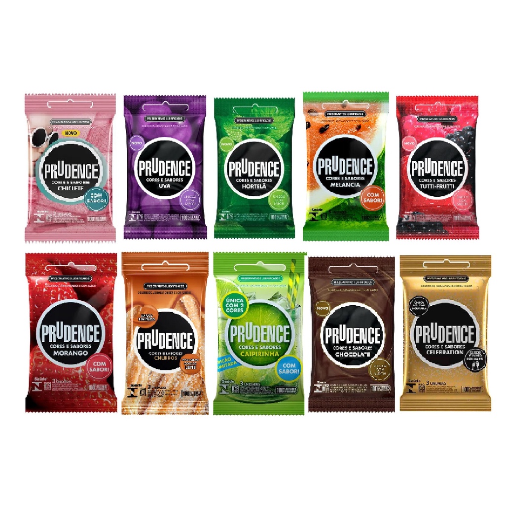Prudence Preservativo Com Sabor 3 unidades | Shopee Brasil