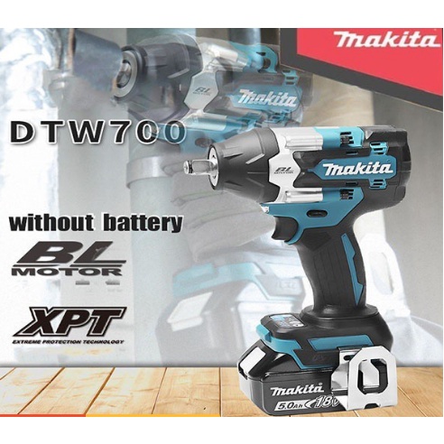 Makita DTW700 Chave De Impacto Sem Fio 18V Motor Escova 1000 Nm Elétrica De Velocidade Variável ...