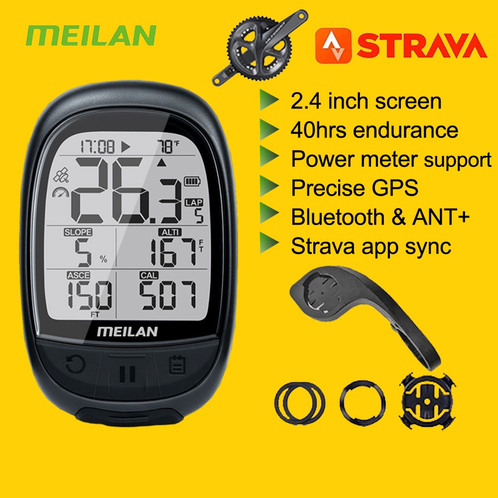 NEWBOLER MEILAN M2 Computador De Bicicleta GPS Sem Fio À Prova D'água ...