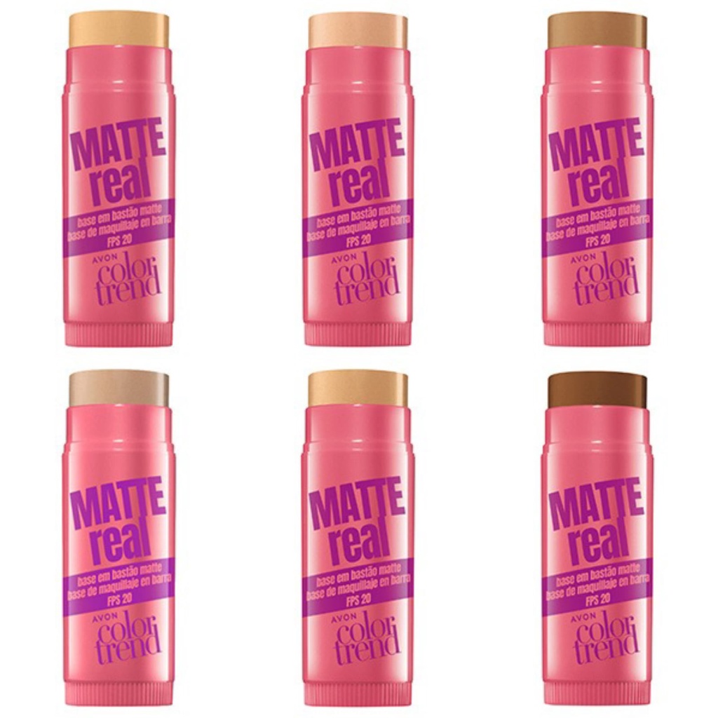 Matte Real Base Em Bastão Matte FPS 20 | Shopee Brasil
