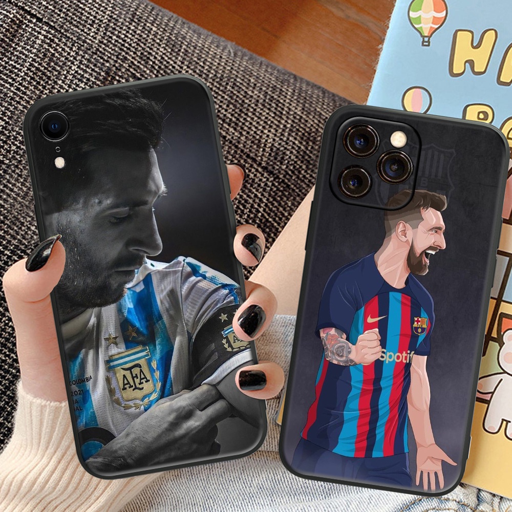 iPhone XR XS 11 Pro Max 12 Mini DD47 Messi Capinha De Telefone Suporta ...