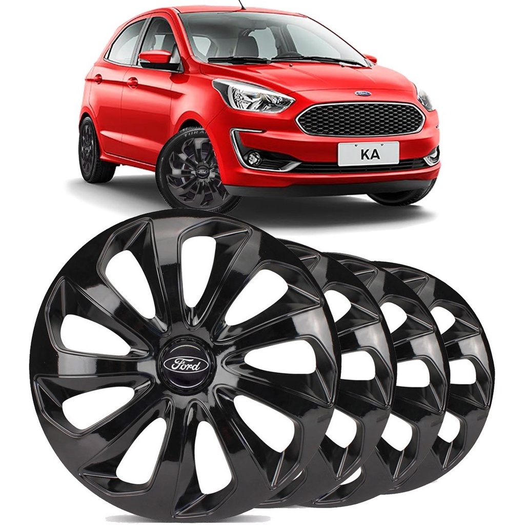 Jogo 4 Calota Esportiva Aro 15 Ford Ka 2017 2018 2019 2020 2021 lc122 ...