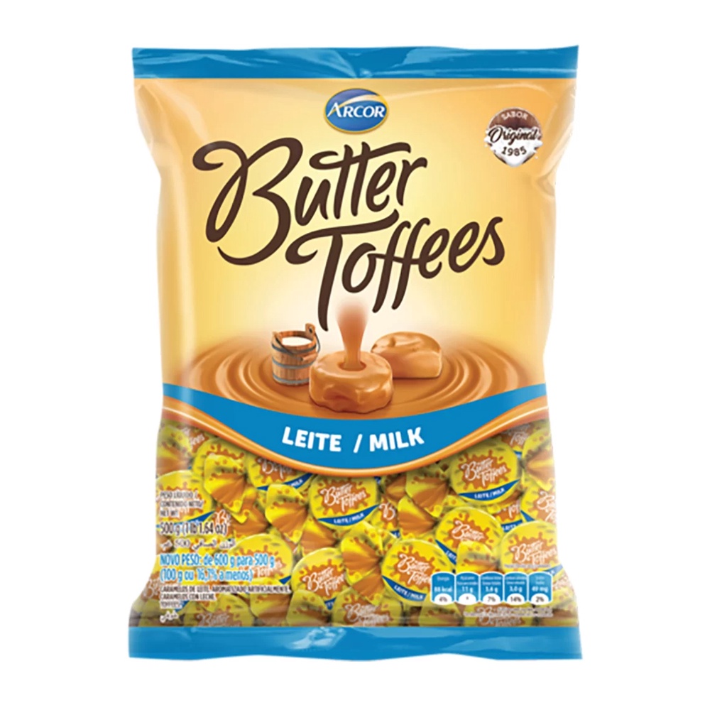 Bala Butter Toffee Leite Milk 500g | Shopee Brasil
