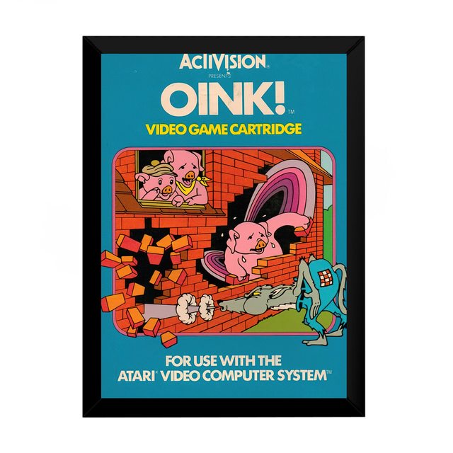 Quadro Game Atari Oink! | Shopee Brasil