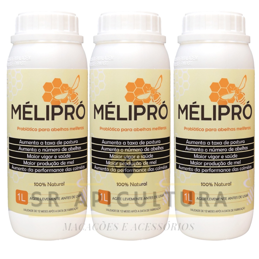 MeliPró Aditivo Probiótico Para Abelhas Melíferas - 3 Litros | Shopee ...