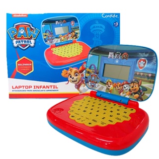 LapTop Infantil Menino Patrulha Canina Computador de Brinquedo Notebook ...