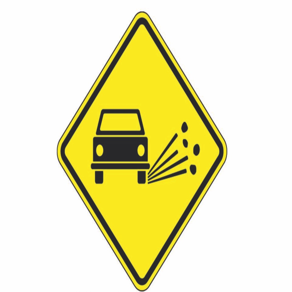 Placa De Trânsito | Projeção De Cascalho A-29 60x60 | Shopee Brasil