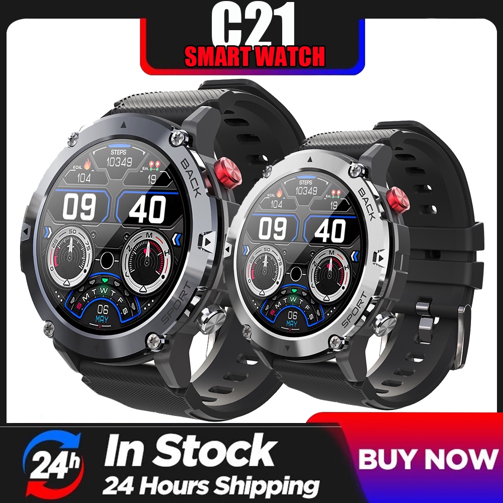 Smartwatch C21 Relógio Masculino Chamada Dental Azul 2022 IP68 À Prova ...