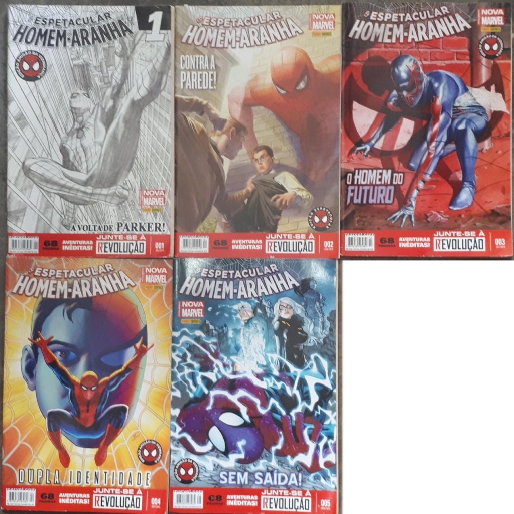 O espetacular homem-aranha 1 ao 5 autor Nova Marvel | Shopee Brasil