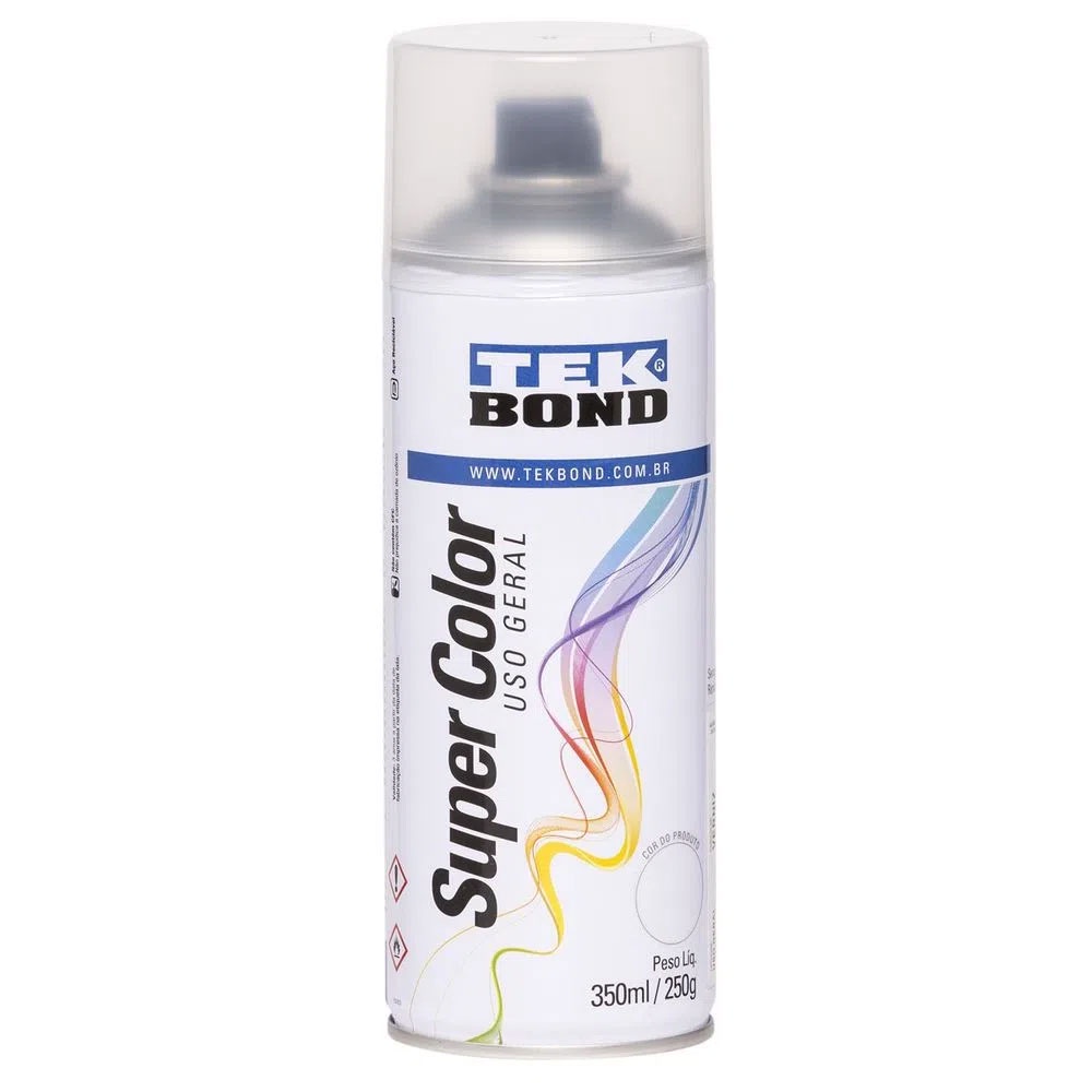 Verniz Spray Fosco Incolor Uso Geral 350ml/250g Tek Bond | Shopee Brasil