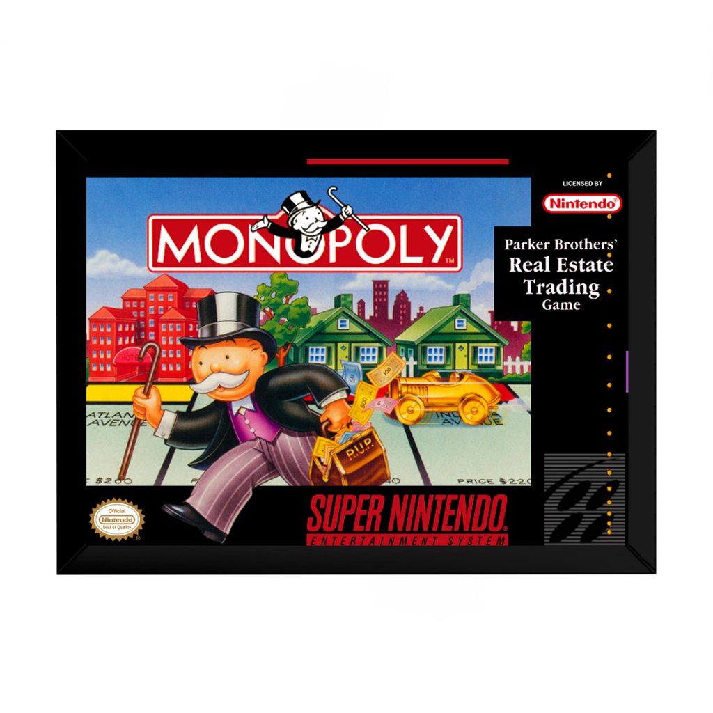 Quadro Game SNES Monopoly | Shopee Brasil