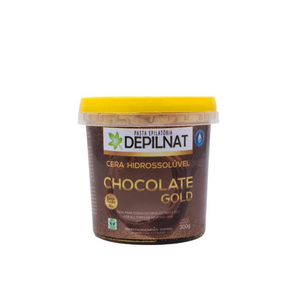 Cera Hidrossolúvel Chocolate Gold Depilnat - 300g | Shopee Brasil
