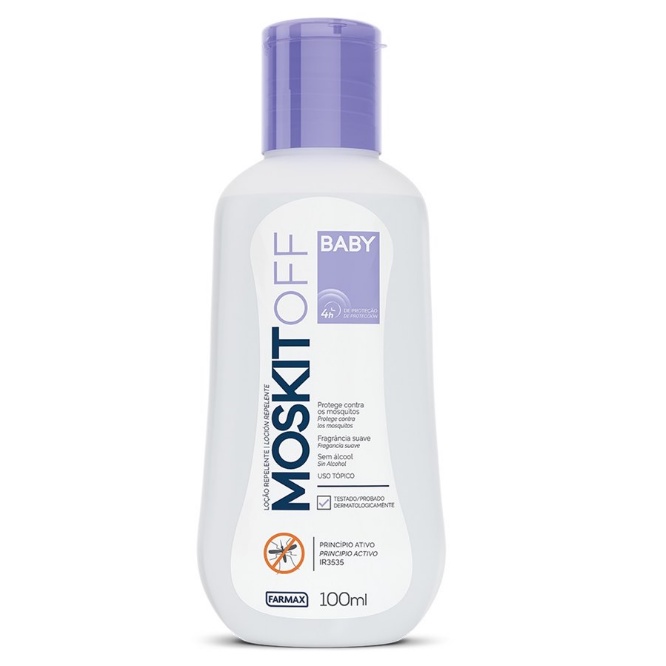 Repelente Moskit Off Loção Baby Farmax C/ 100ml | Shopee Brasil