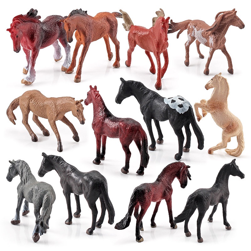 12 Simulação Cavalo De Brinquedo Modelo Estático Mini Quitma Sherma ...