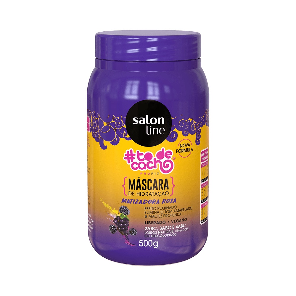 Máscara Matizadora Roxa Efeito Platinado 500g Salon Line | Shopee Brasil