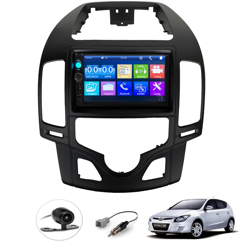 Kit Central Multimidia DVD 2 Din Mp5 Hyundai I30 2009 a 2012 Ar Digital | Shopee Brasil