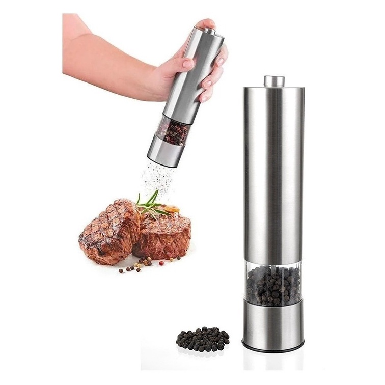 Moedor De Tempero Pimenta Elétrico Linha Premium Master Chef | Shopee ...