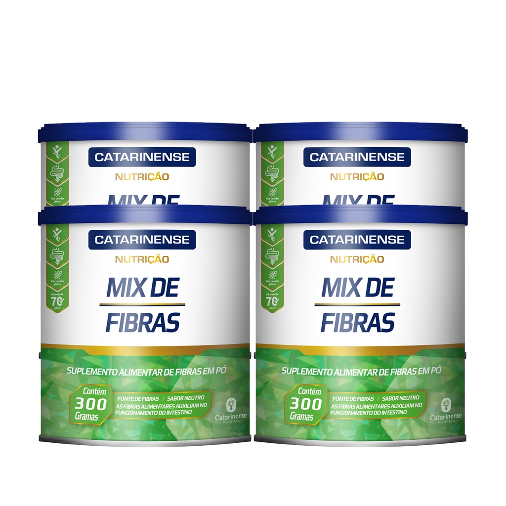 Kit 4 Mix de Fibras 300g - Catarinense | Shopee Brasil