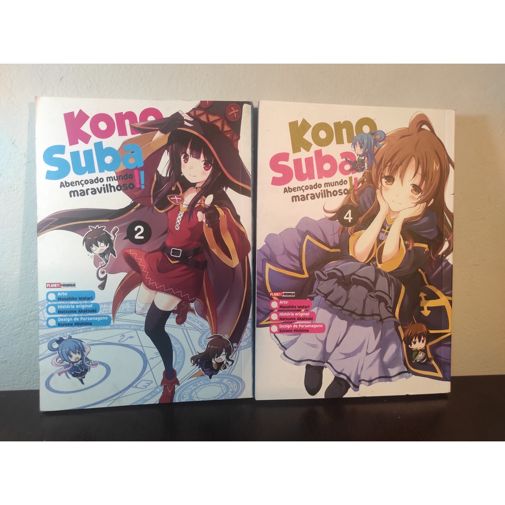 Mangá Kono Suba Vol. 02 e 04 | Shopee Brasil