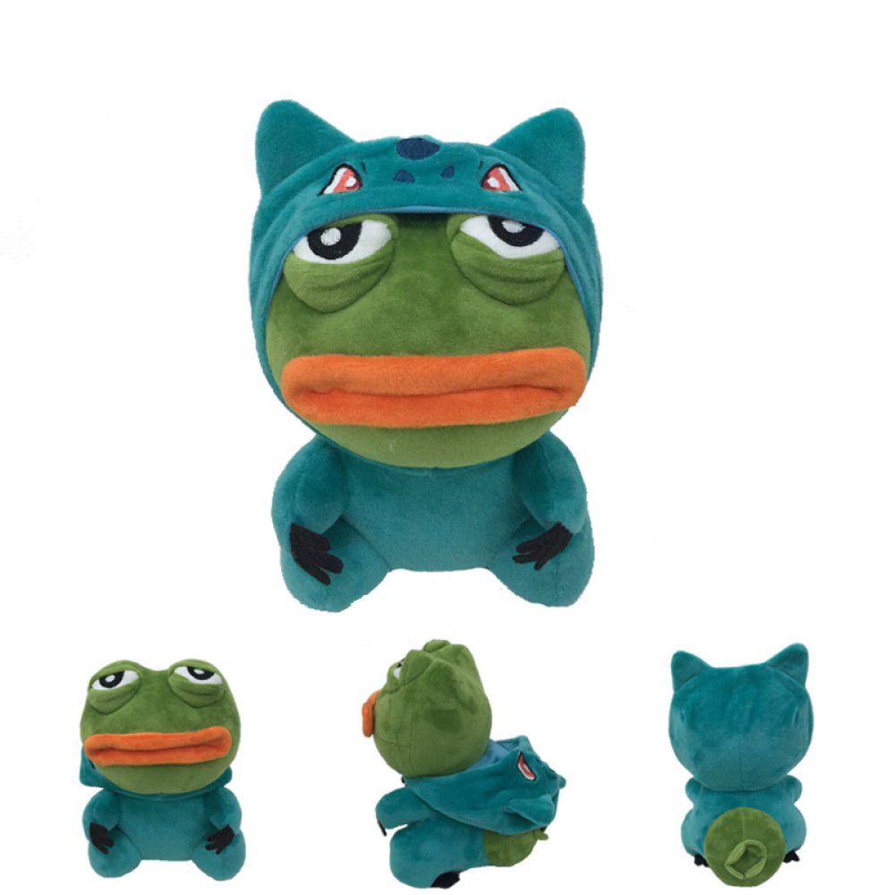 Pepe The Frog Pokemon Bulbasaur Anime Triste Brinquedo Recheado Para ...