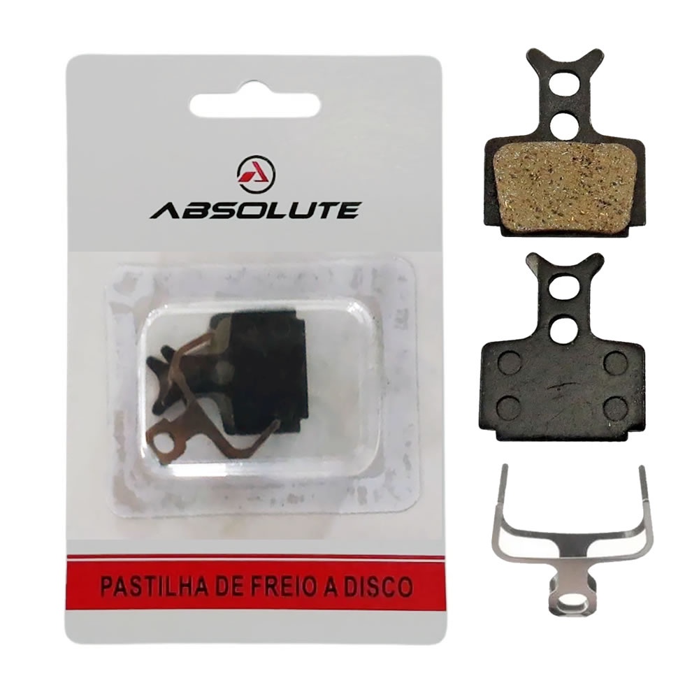 PASTILHA DE FREIO A DISCO ABSOLUTE ABS-06S ORGANICA | Shopee Brasil