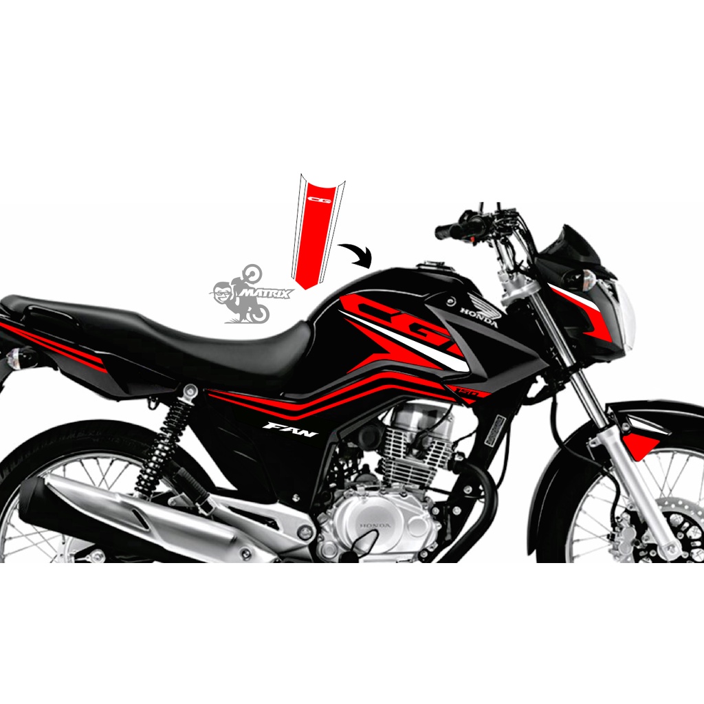 Kit Completo Faixas Adesivo Fan 150 CG Especial 2014 - 2015 | Shopee Brasil