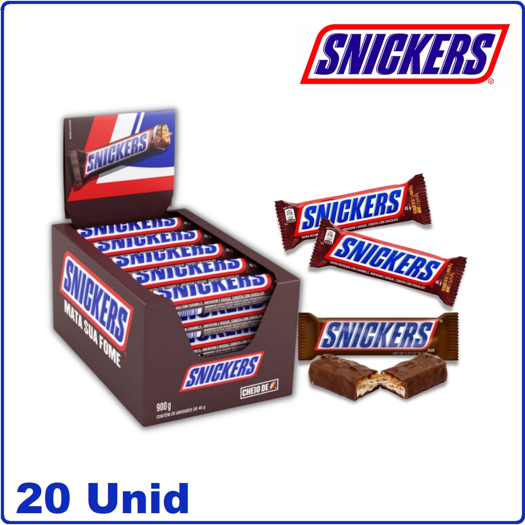 CHOC SNICKERS 20X45GR | Shopee Brasil
