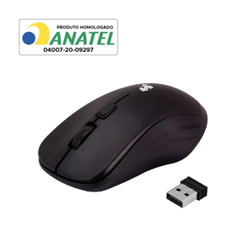 Mouse Wireless 2.4 Ghz Office Preto Certificado Anatel 5+ | Shopee Brasil