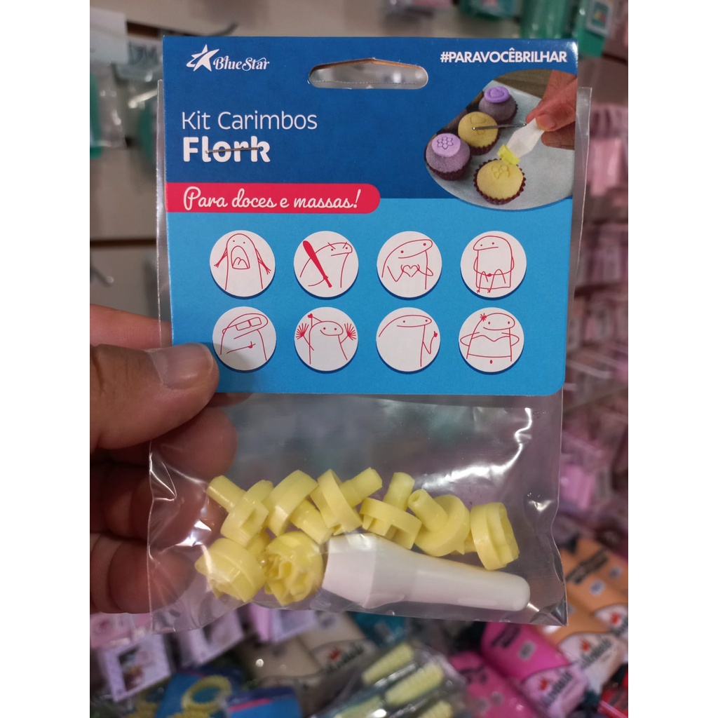 Kit Carimbos Flork 1,5 cm Blue Star | Shopee Brasil