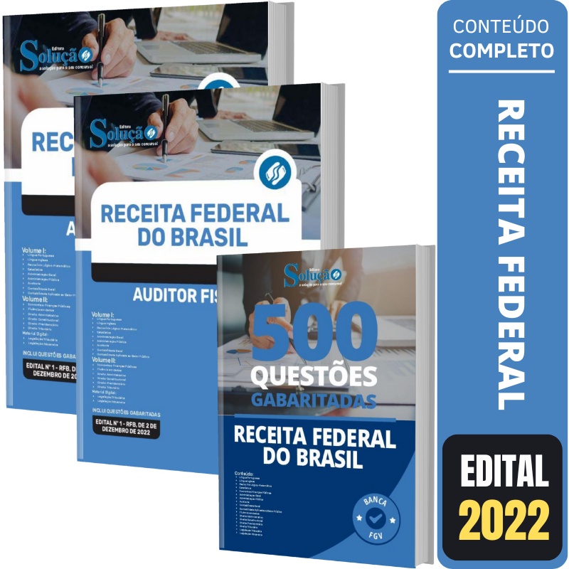 Kit Apostila Auditor Fiscal Receita Federal + Questões | Shopee Brasil