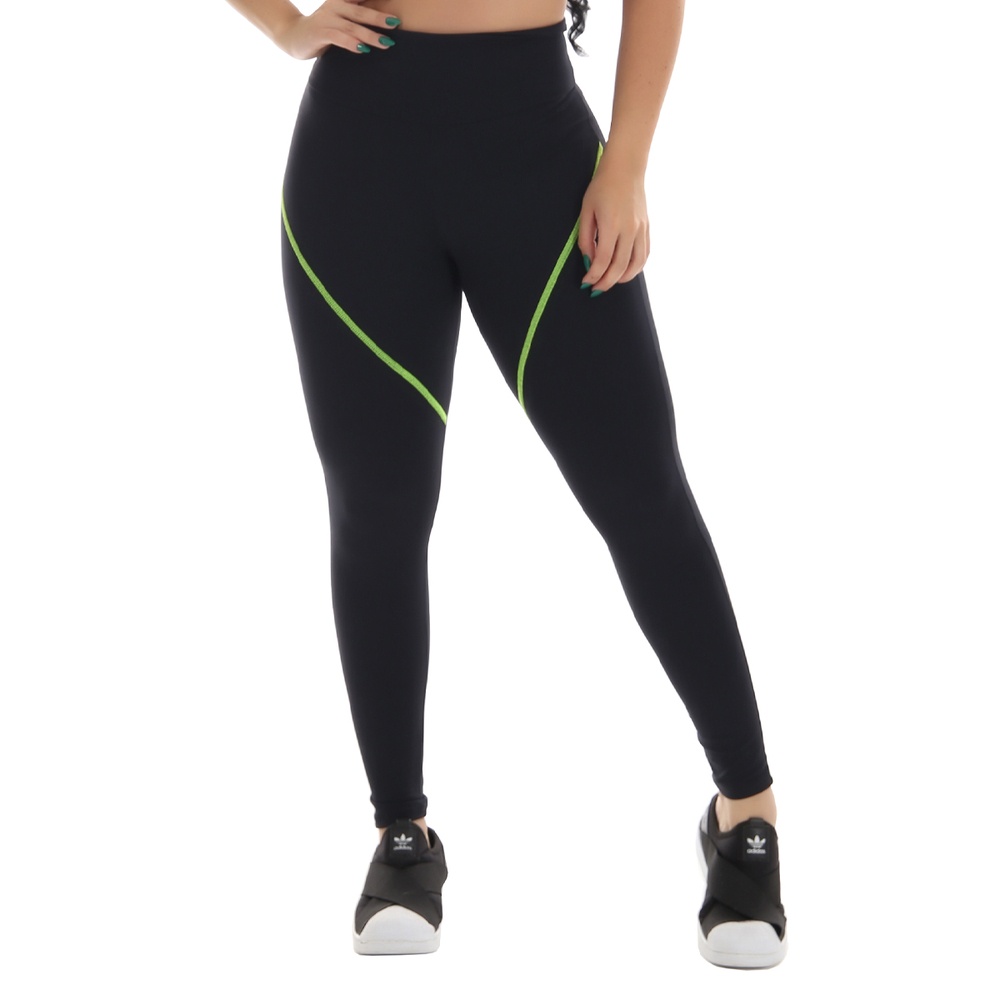 Legging Liberty Preta Massam Fitness | Shopee Brasil