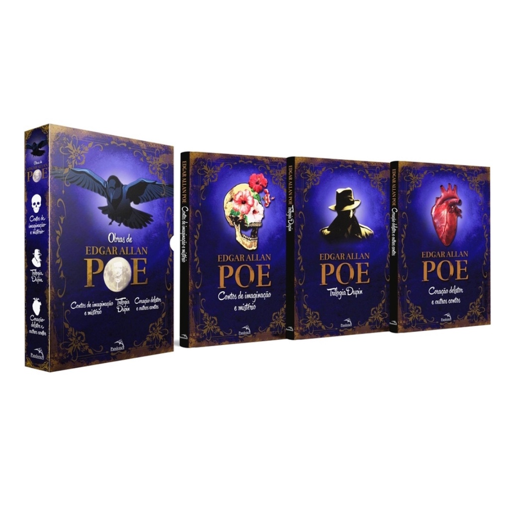 Livros Box Obras de Edgar Allan Poe | Shopee Brasil