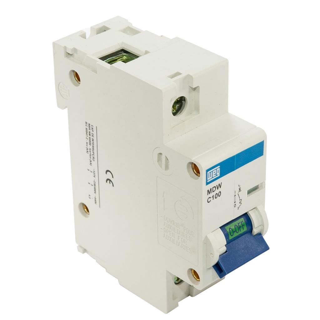 Disjuntor Mini Unipolar Mdw 100A Curva C 5Ka 230/400V Weg | Shopee Brasil