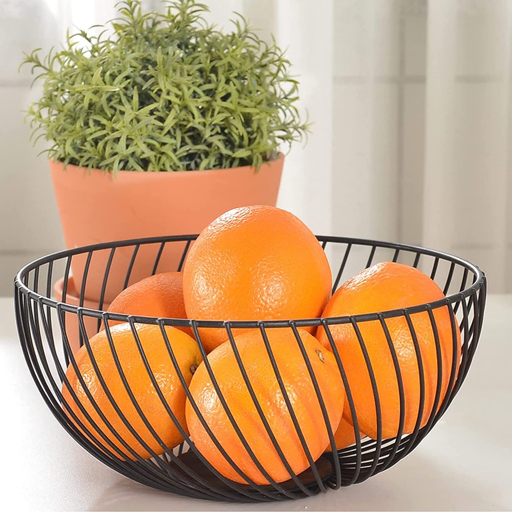 Fruteira De Inox Estilo Europeu Antiderrapante Aramada 25cm | Shopee Brasil