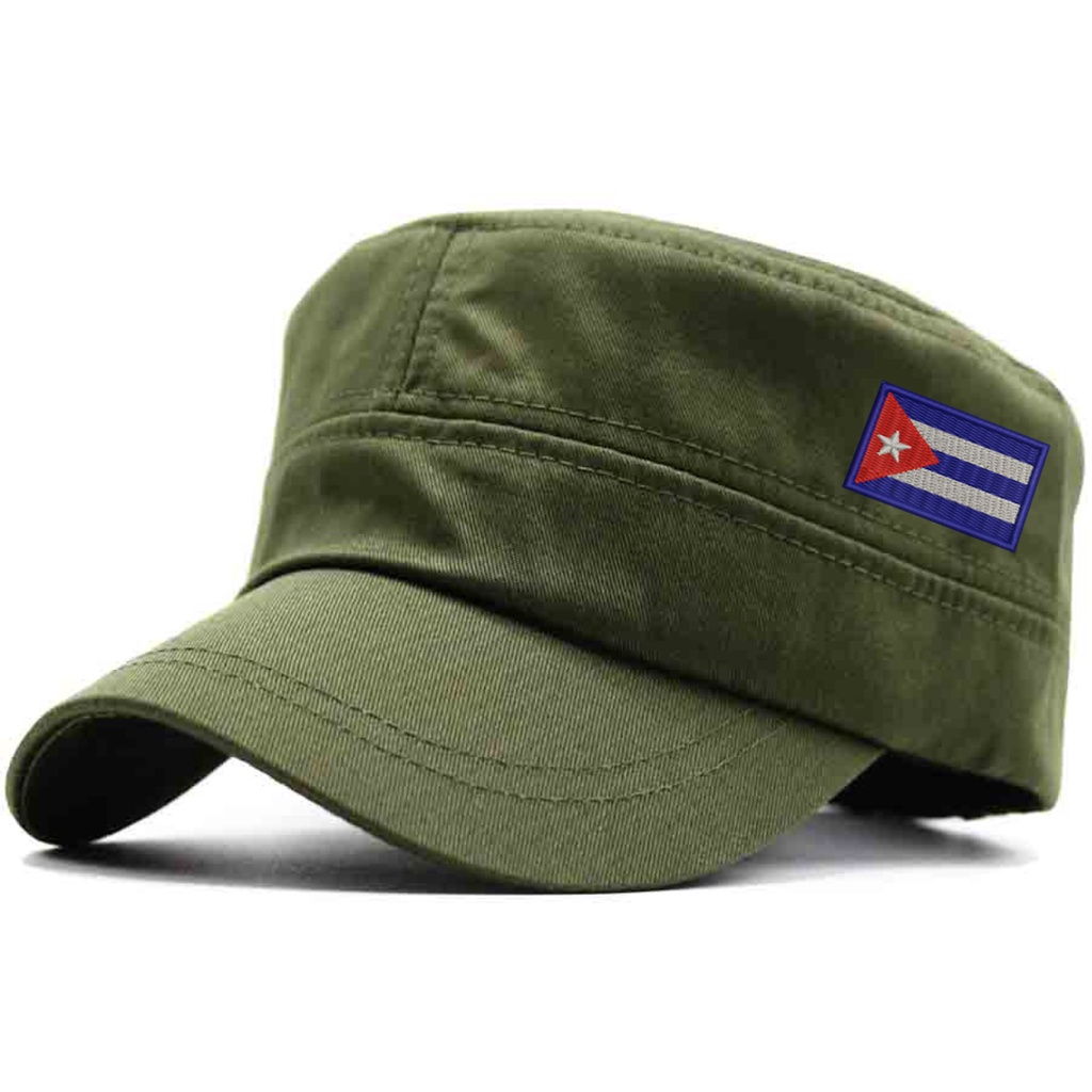 Quepe Militar Fidel Castro Cuba Bandeira Bordada | Shopee Brasil