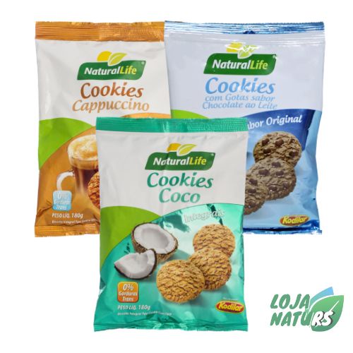 Cookies Integral 180g - Natural Life | Shopee Brasil