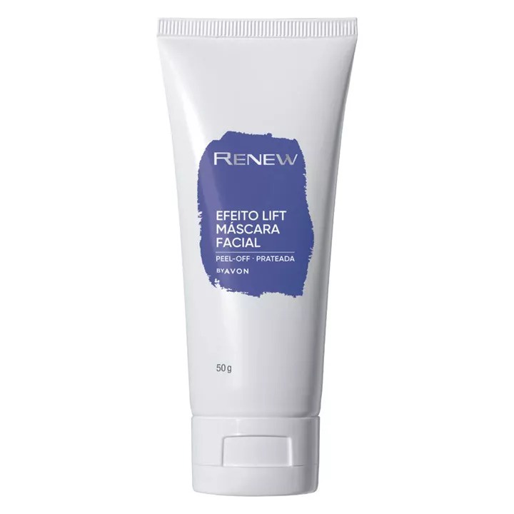 Avon Máscara Facial Prateada Efeito Lift Renew - 50g | Shopee Brasil