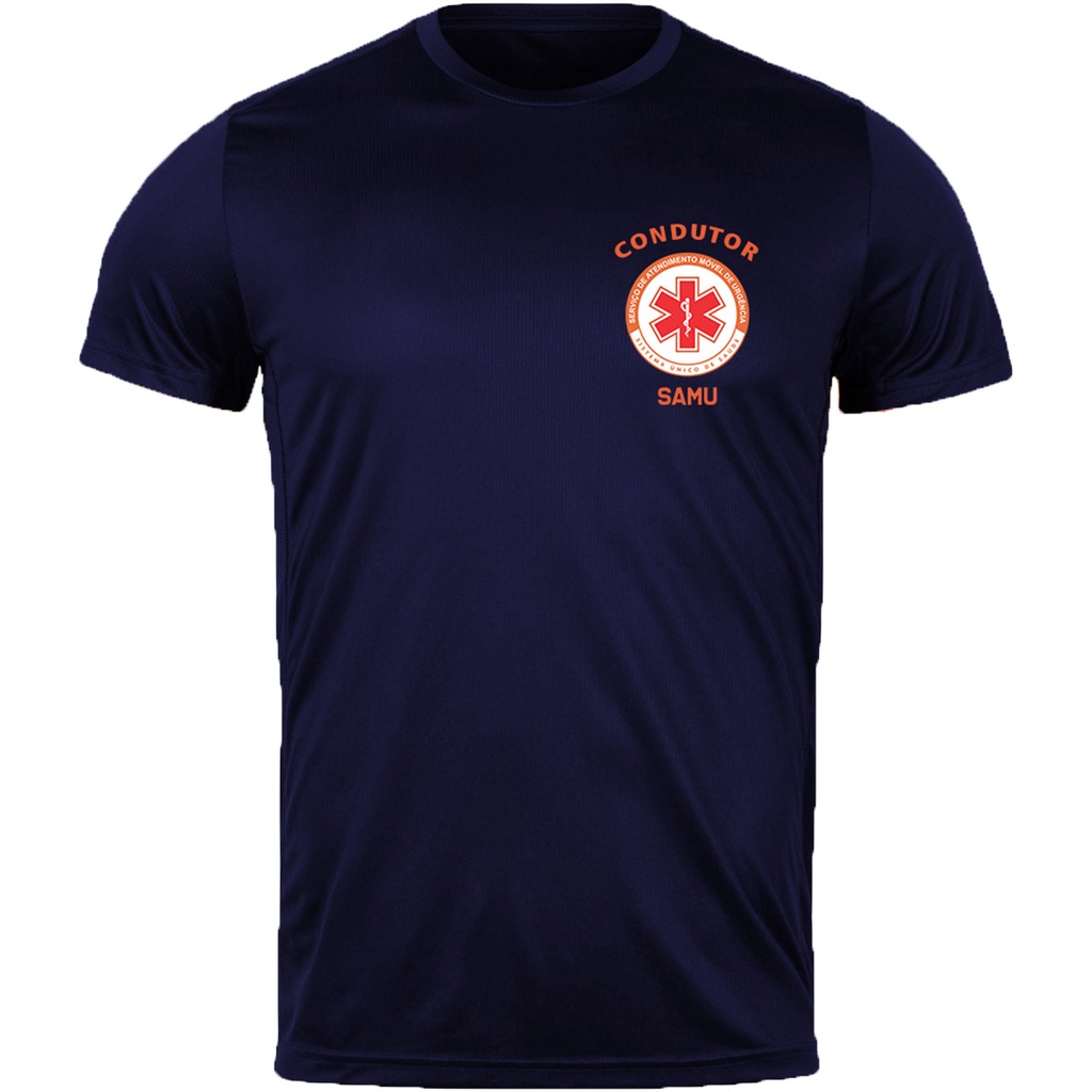 Camiseta Camisa Condutor Socorrista SAMU - Uniforme Profissional SAMU ...
