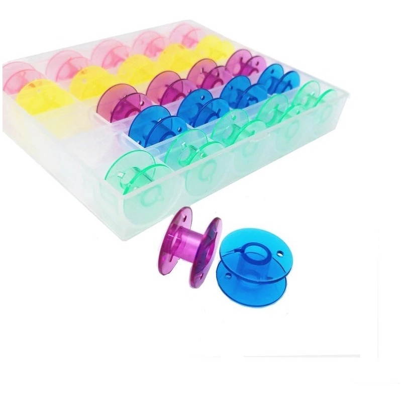 Estojo Porta Bobinas Com 25 Bobinas Alta Coloridas Para Maquinas de ...