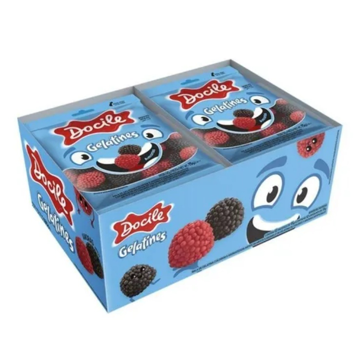 Bala Gelatina Mini Amora Docile Tipo Fini Caixa C/12unid - 180g ... Bala Gelatina Mini Amora Docile Tipo Fini Caixa C/12unid - 180g ...