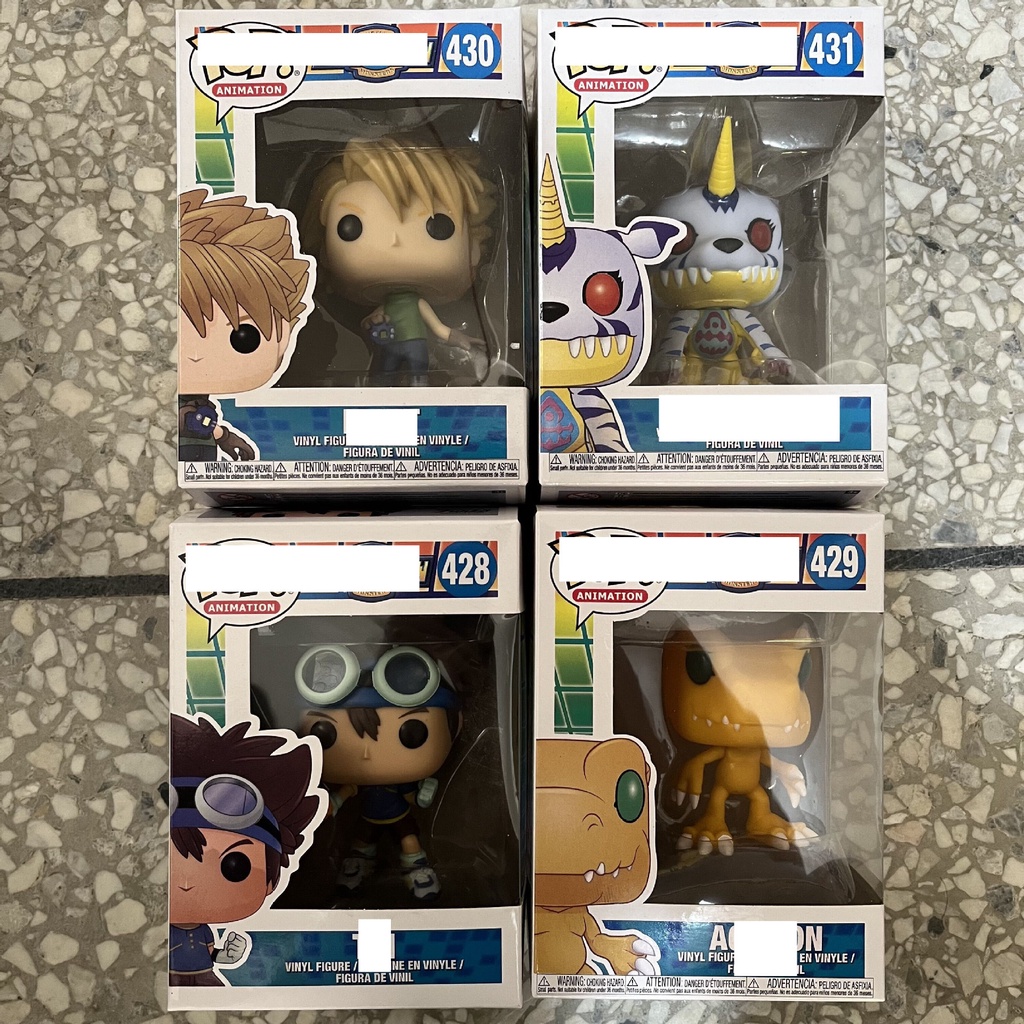 Funko Pop Digimon Action Figure Boneco Digital Monstro Agumon Tai Matt ...