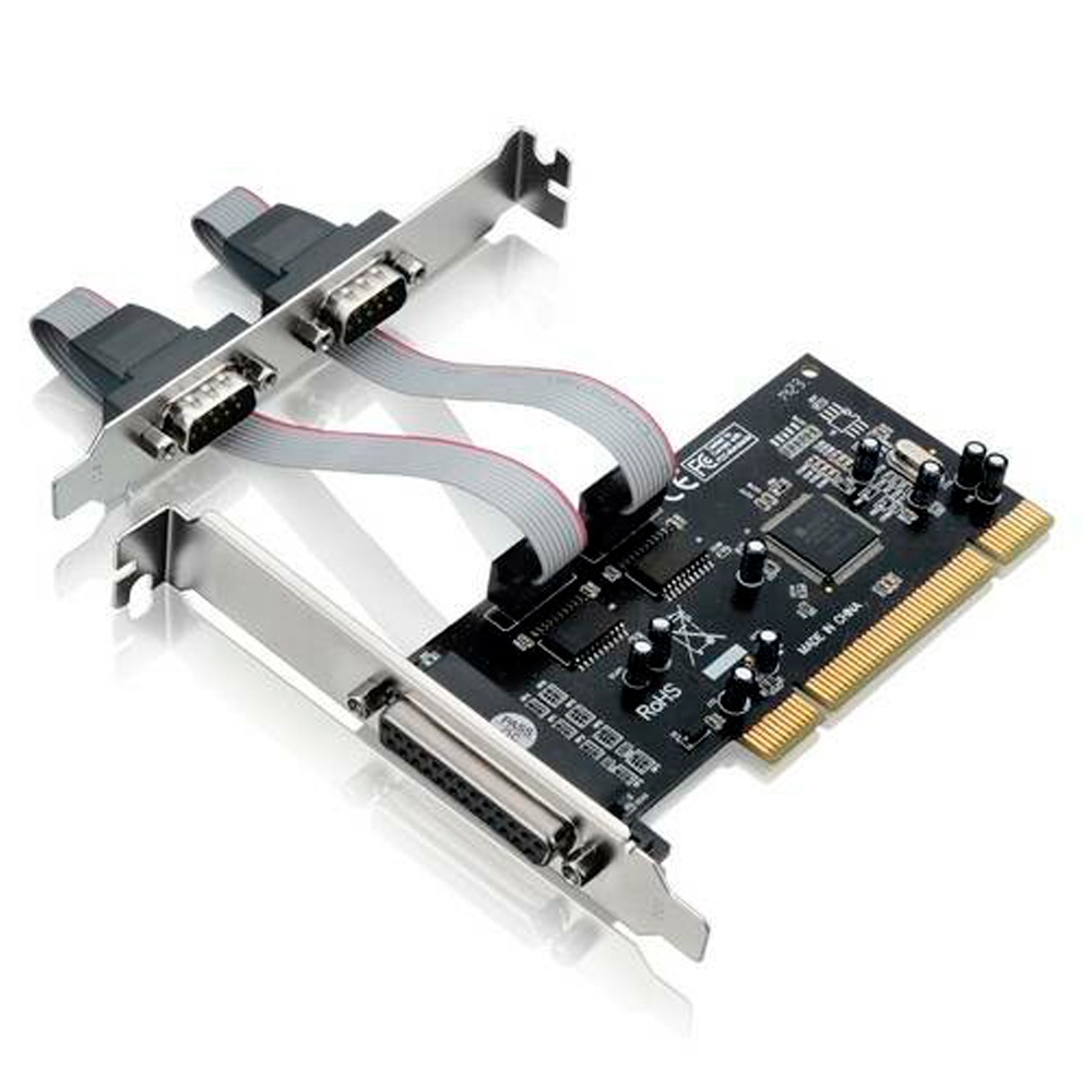 Placa Serial Paralela PCI Express Perfil Baixo DB9 DB25 RS232 Ieee1284 ...