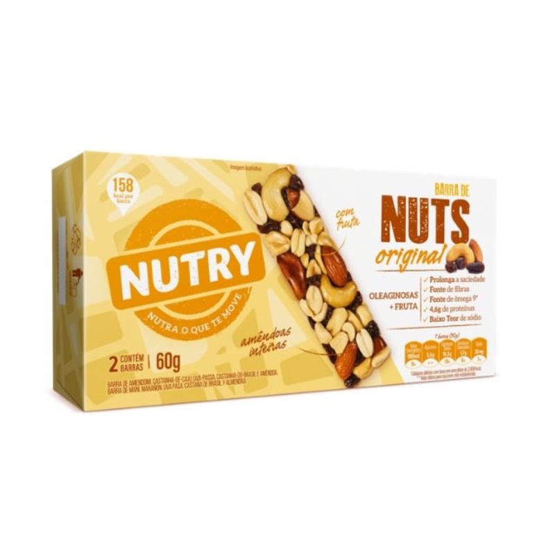 Barra de Nuts Original Nutry 30g SM | Shopee Brasil