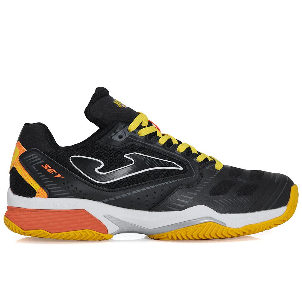 Tênis Joma Set Clay Preto e Amarelo | Shopee Brasil