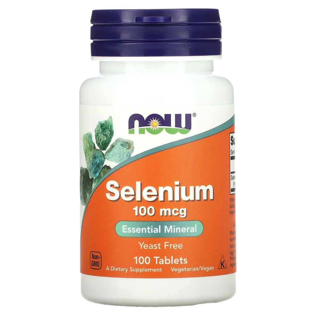 Selenio 100 mcg 100 Comprimidos Now Foods , Importado , Vegano , Anti ...