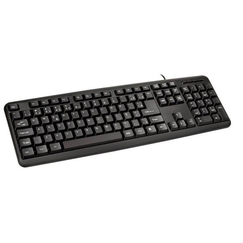 Teclado com104 teclas Usb Preto Abnt-ii Standard - Weibo | Shopee Brasil